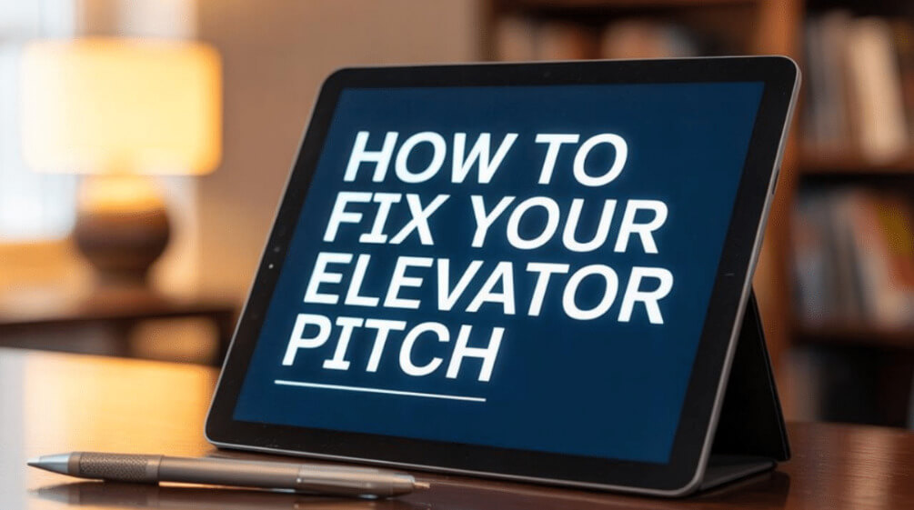 How to Fix Your Elevator Pitch - South County Chambers of Commerce