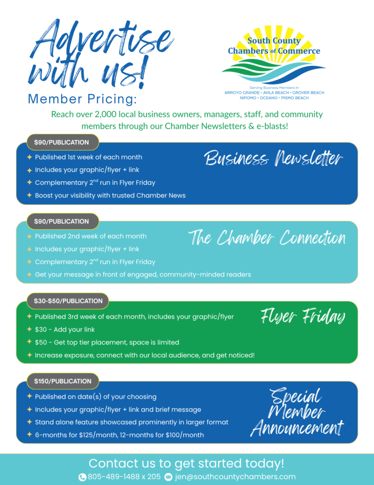 Advertise with Us! - South County Chambers of Commerce